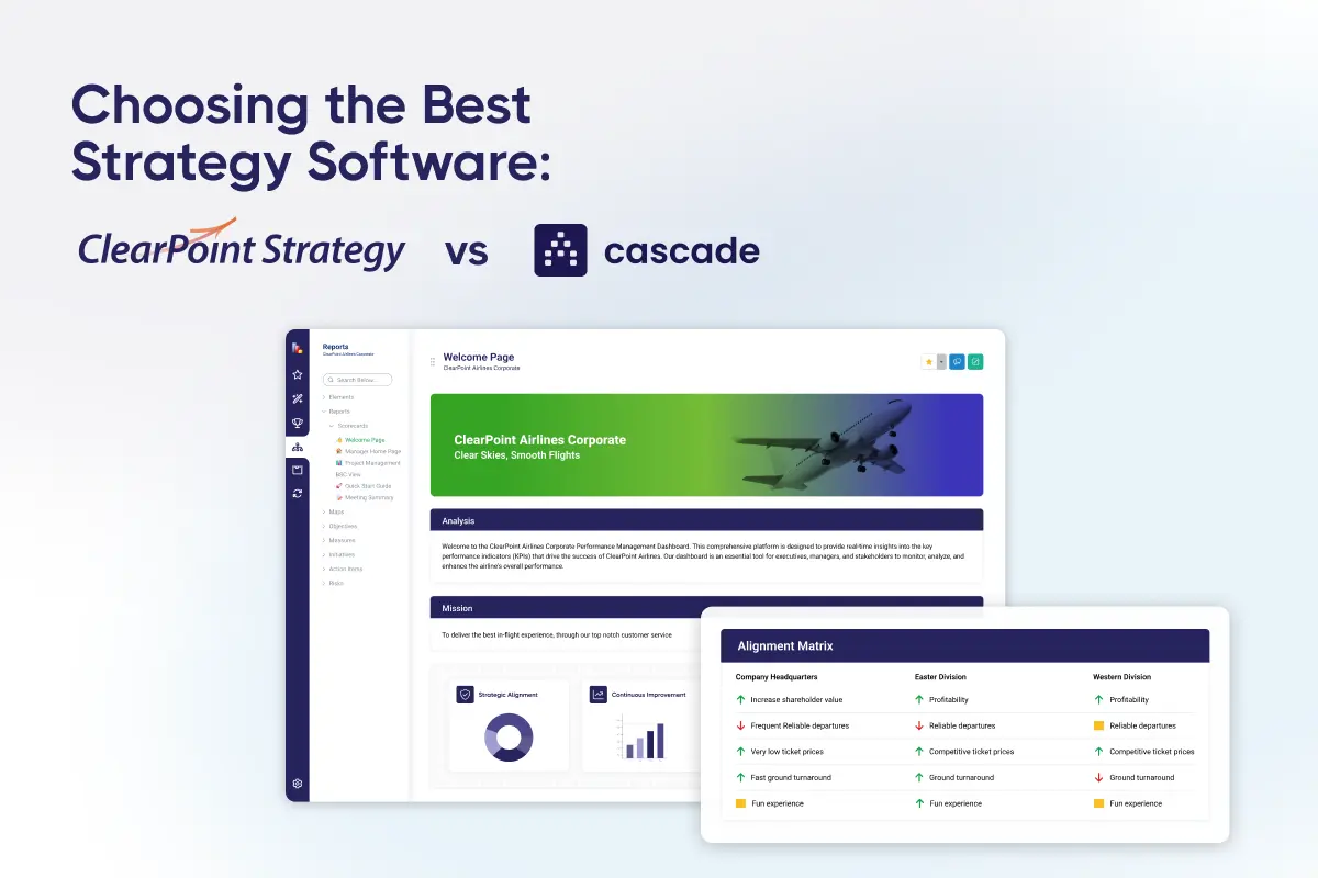 ClearPoint vs. Cascade: Best Strategy Software for Growth | ClearPoint Strategy Blog